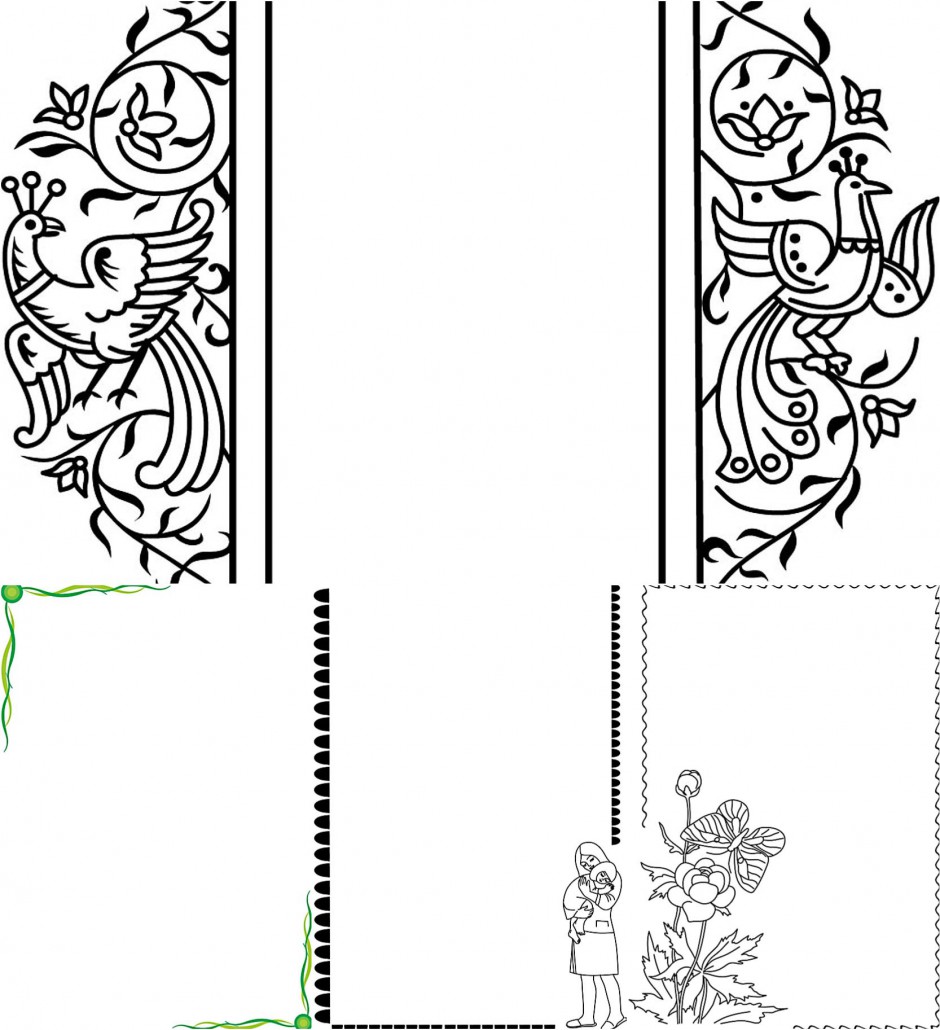 Simple lines gift-card set vector | Free download