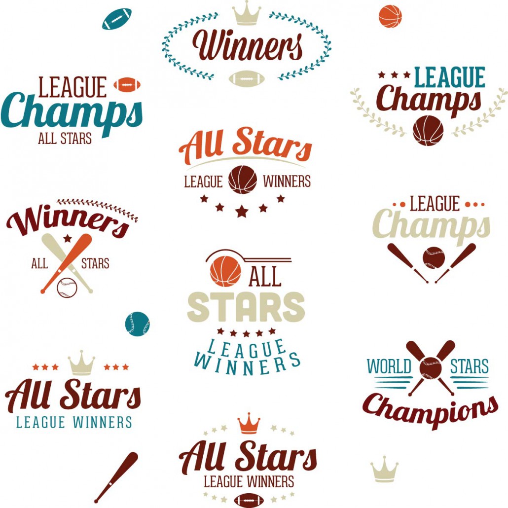 Sport vector labels baseball set | Free download