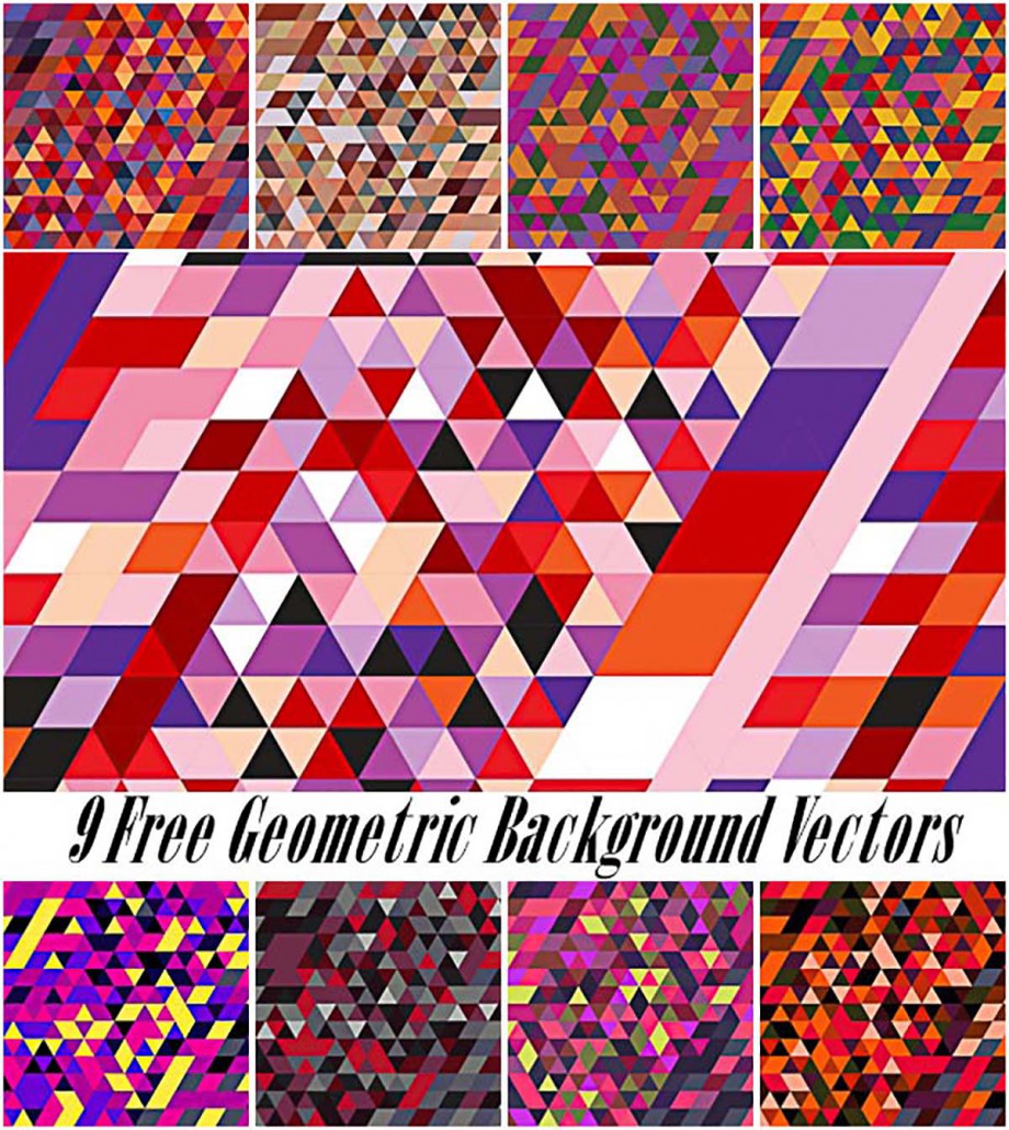 Triangle background vector | Free download