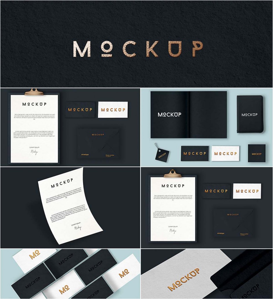 Elegant cards and letters mockup collection | Free download