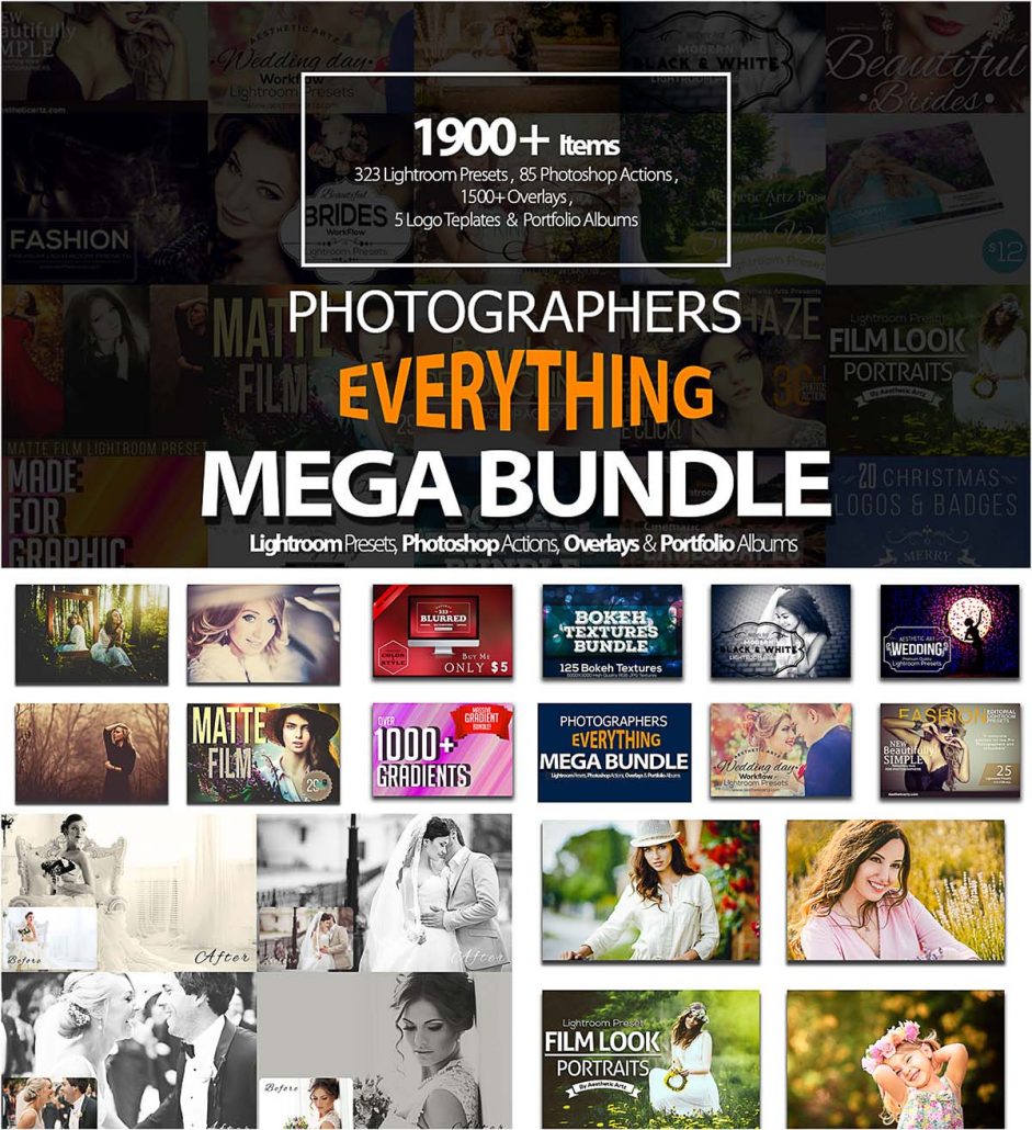 Photographers lightroom presets mega bundle | Free download