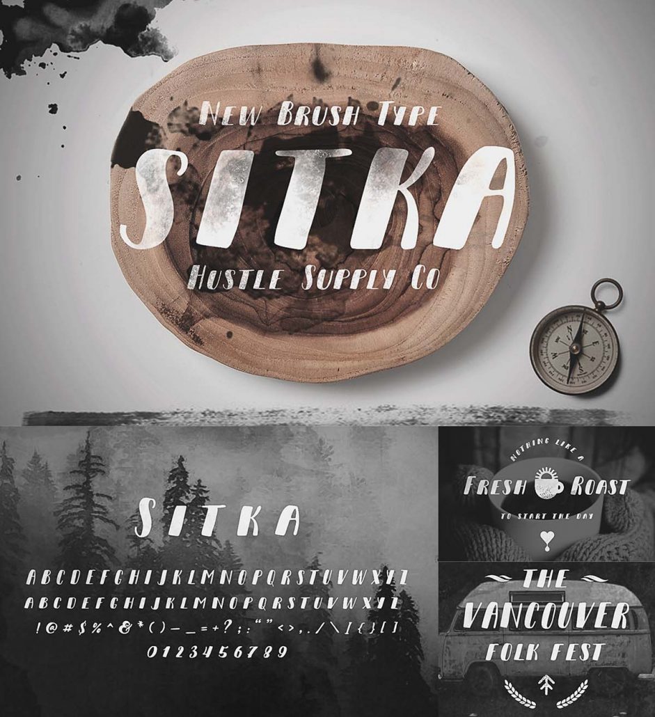 Sitka brush font | Free download