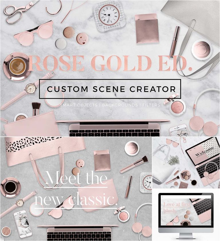 Rose gold scene creator | Free download