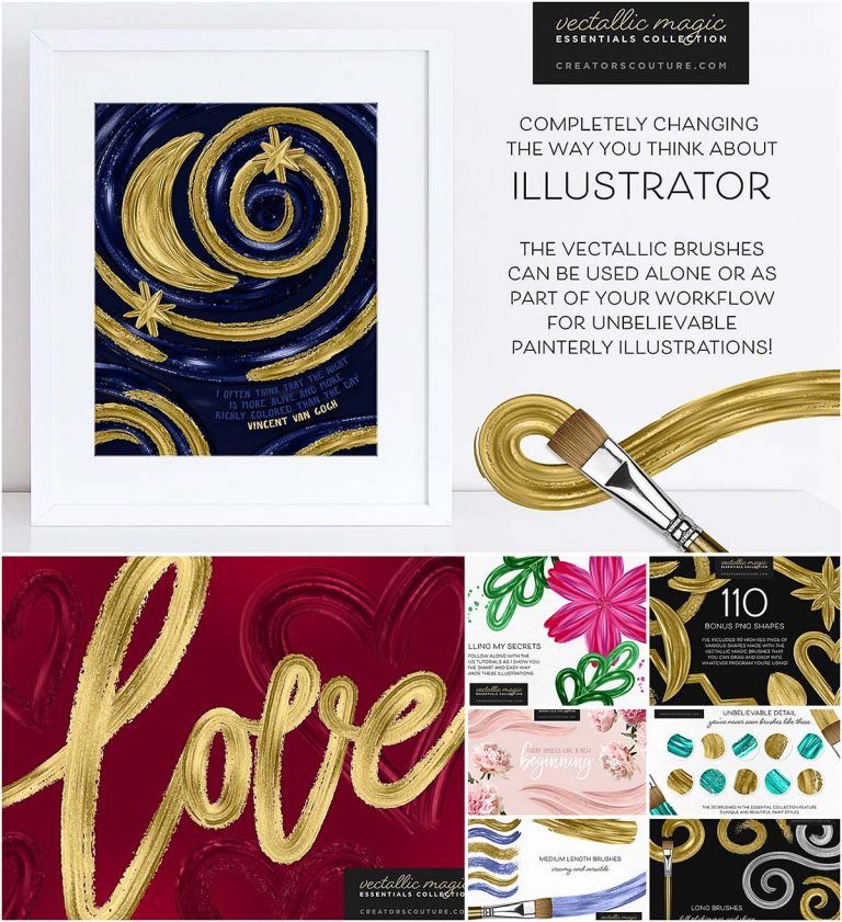 Vectallic magic brushes collection | Free download
