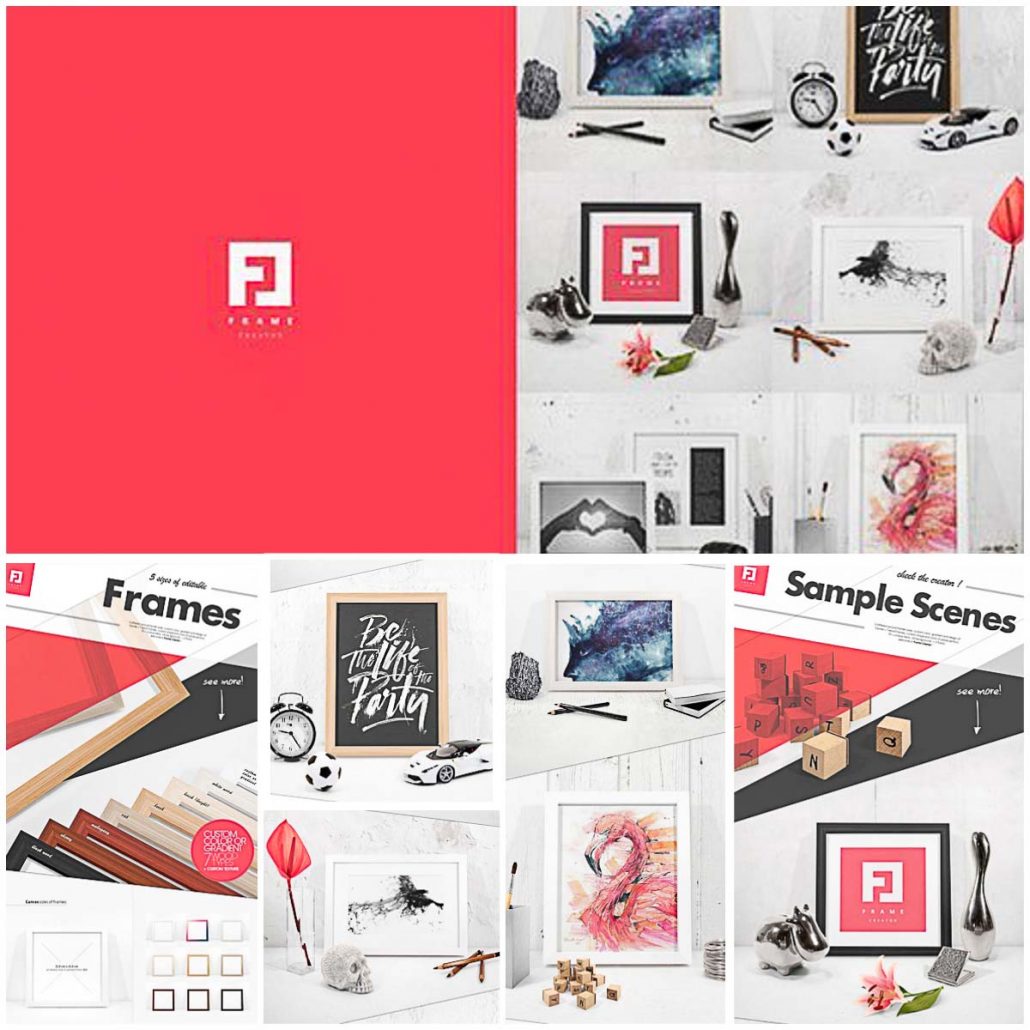 Frame mockup scene creator | Free download