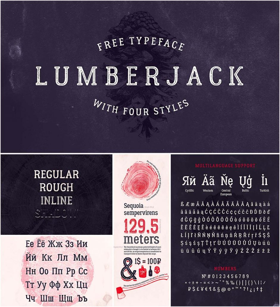 Lumberjack font | Free download