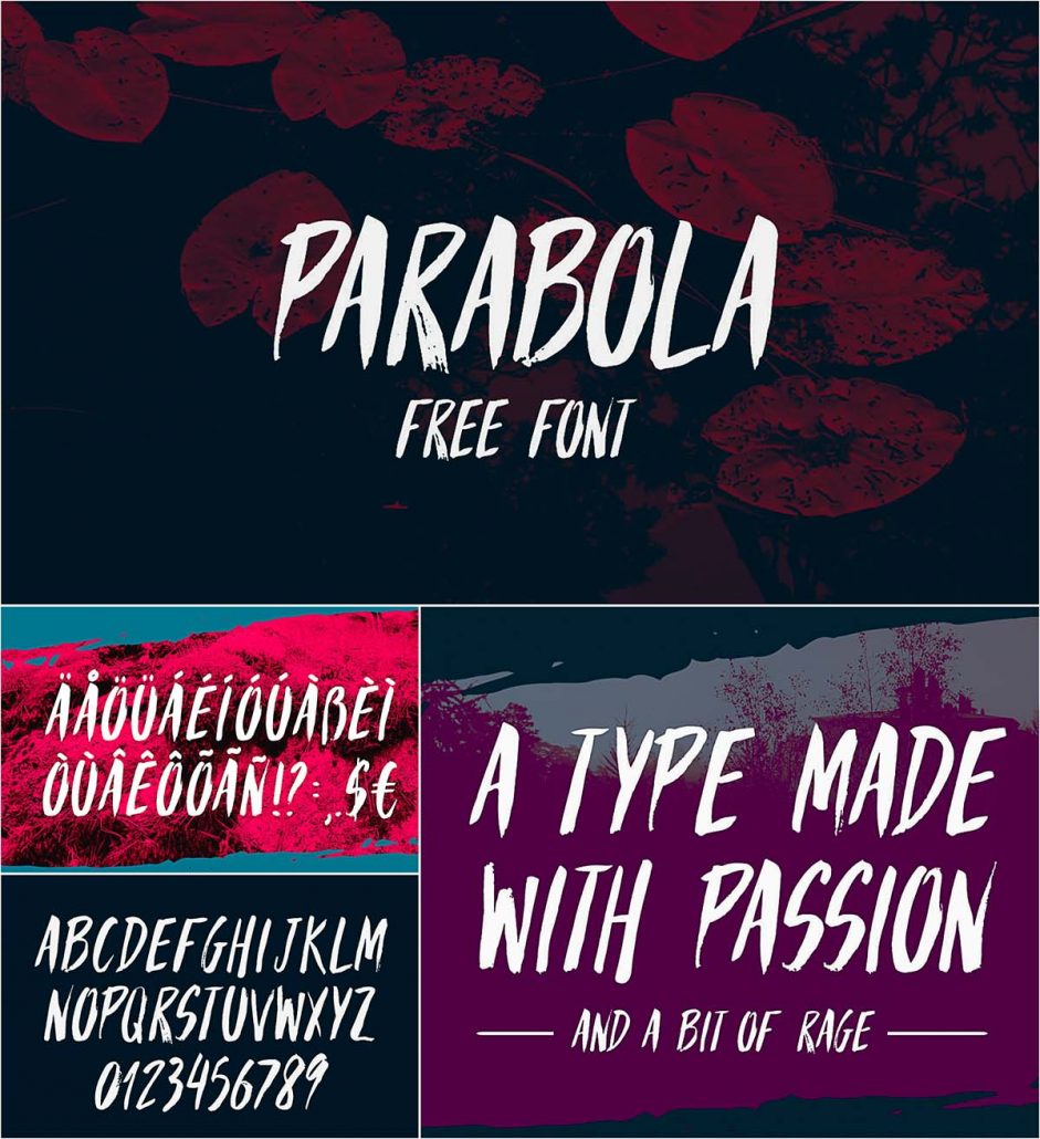 Parabola cyrillic font | Free download