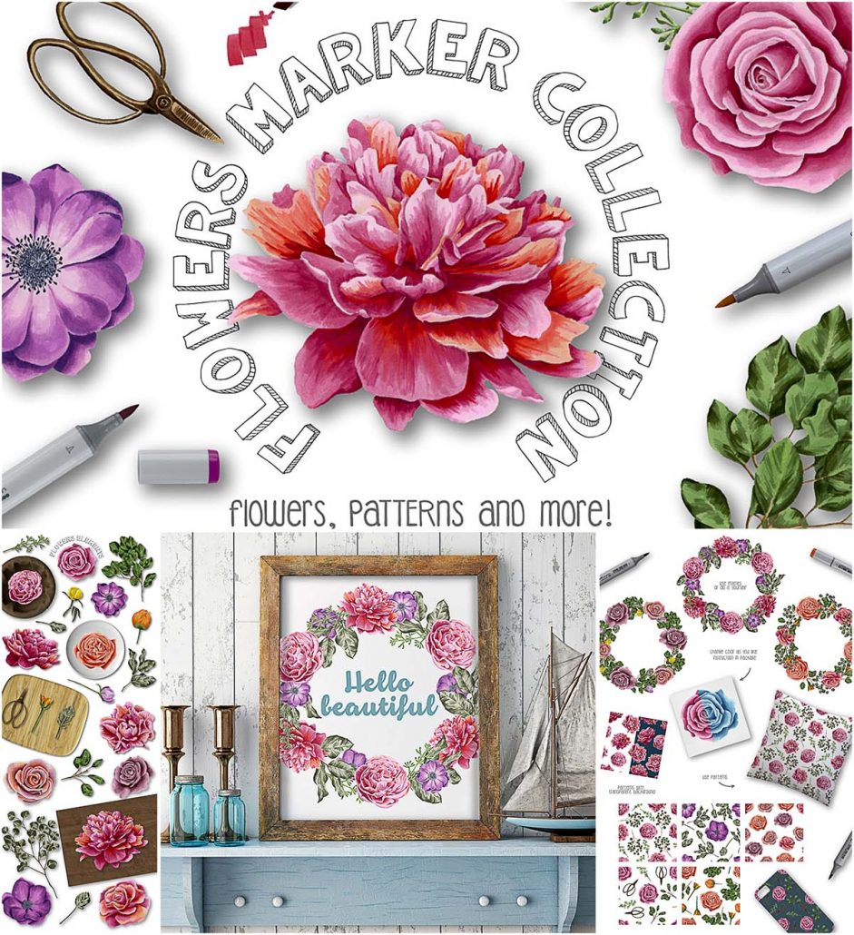 Flower marker collection | Free download