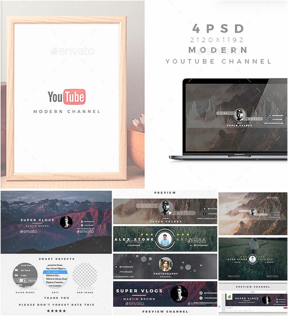 Modern youtube channel | Free download