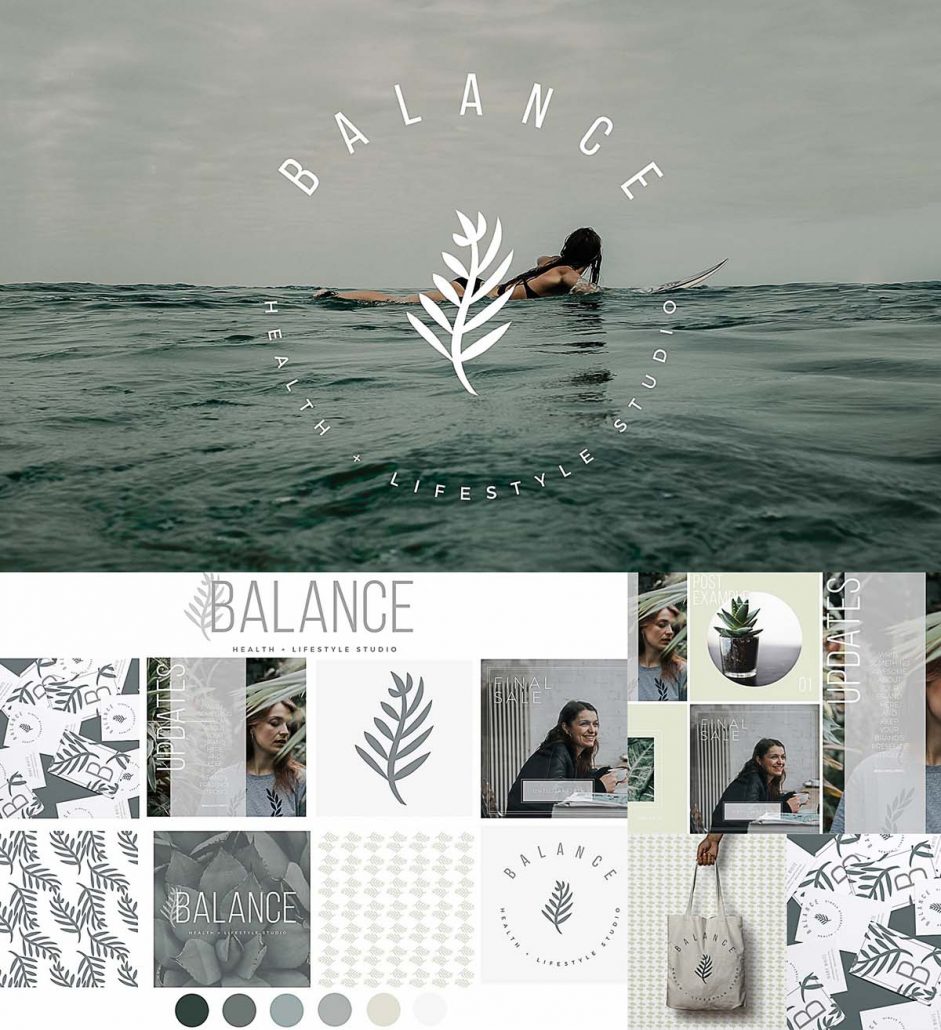 Logo brand kit balance | Free download