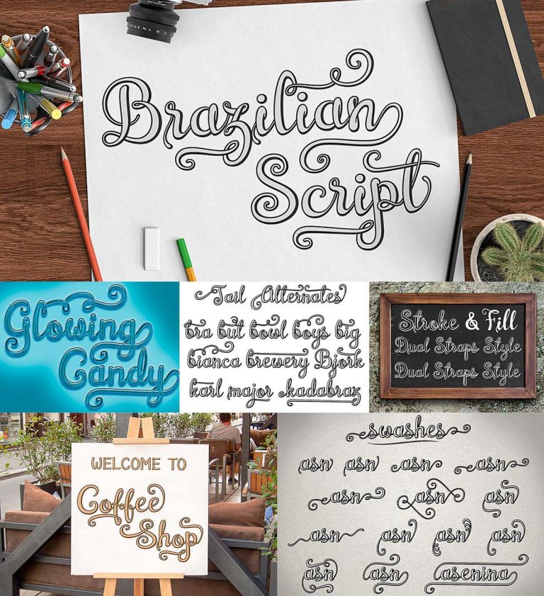 Brazilian script | Free download