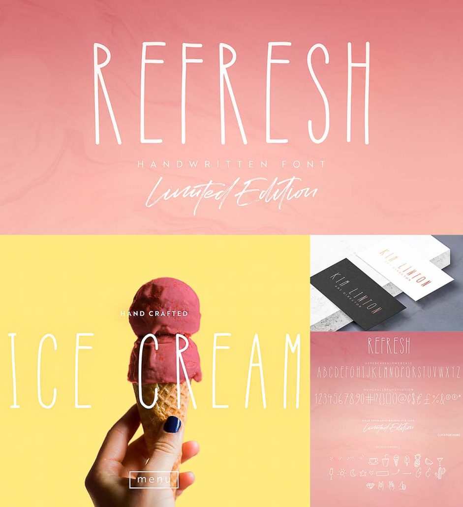 Refresh display font | Free download
