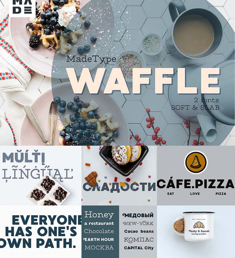 Waffle cyrillic font | Free download