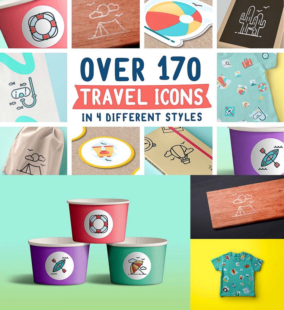 170 travel icons | Free download