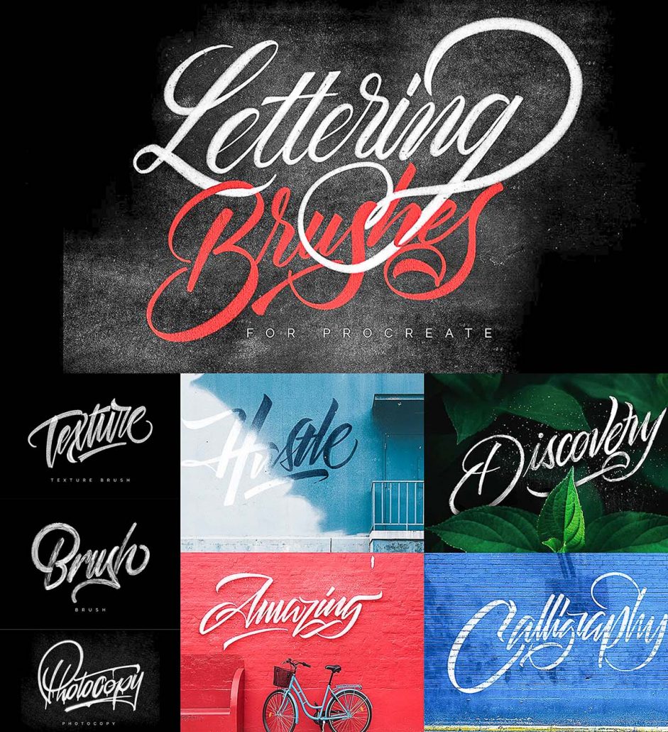 Lettering brushes | Free download