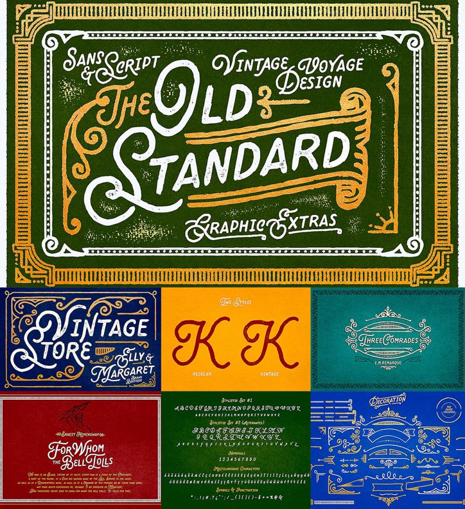 Old standard sans script | Free download
