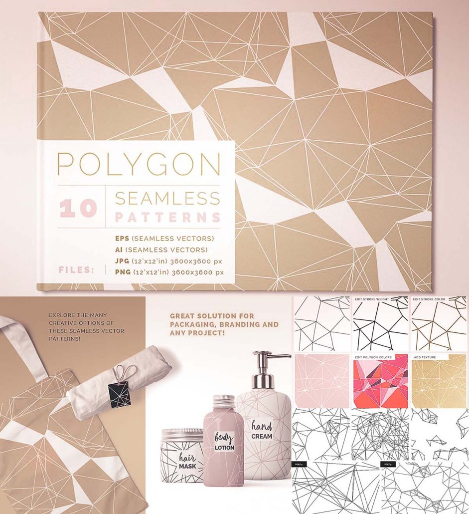 Polygon pattern collection | Free download