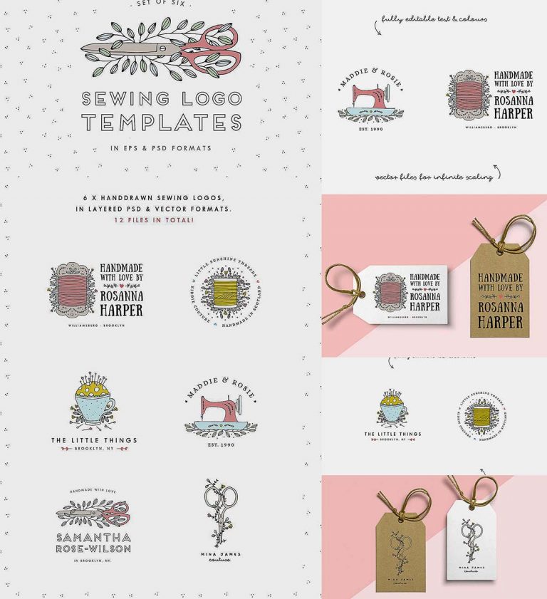 Sewing logo bundle | Free download
