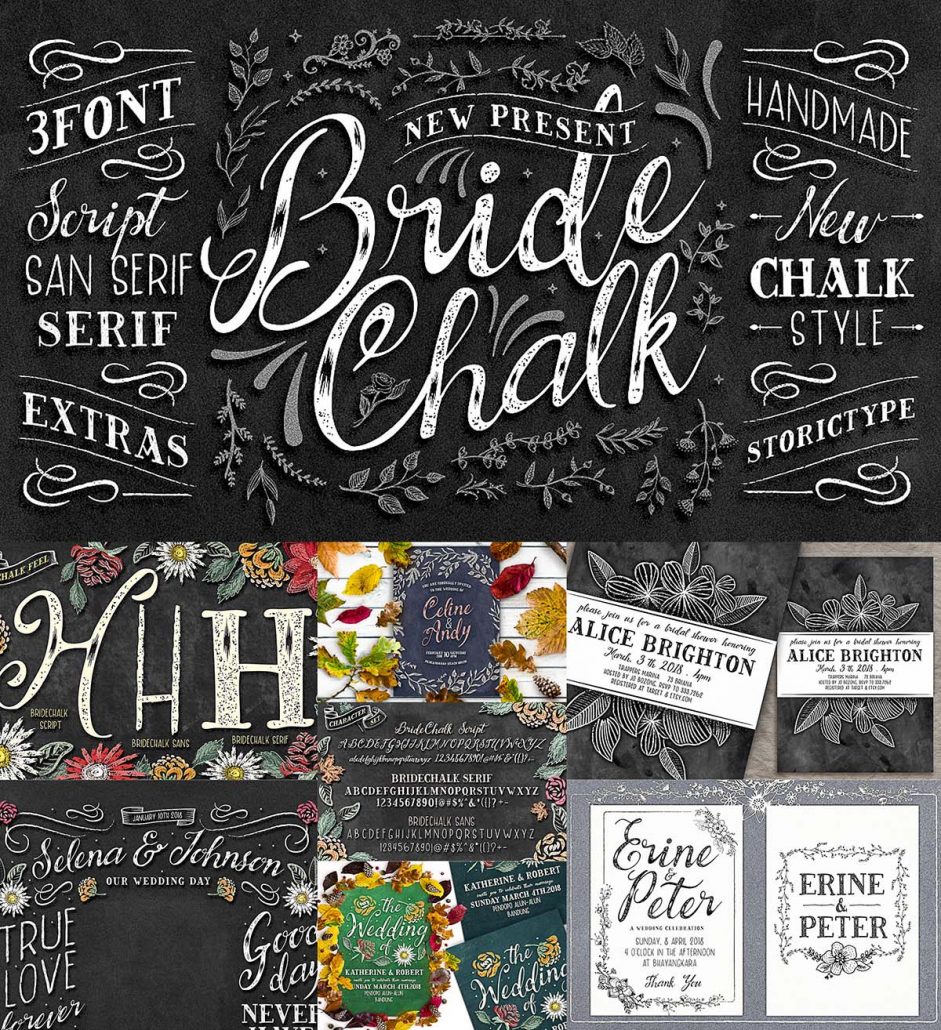 BrideChalk typeface | Free download