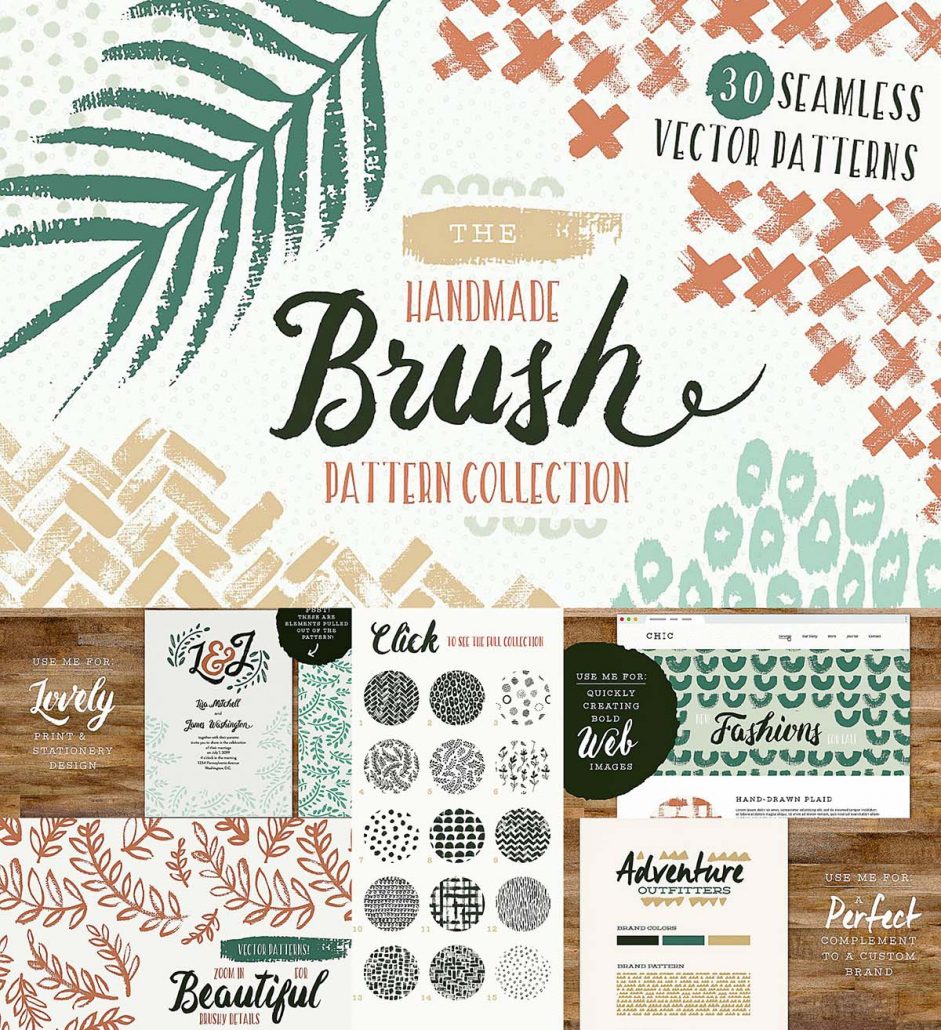 Handmade brush patterns collections | Free download