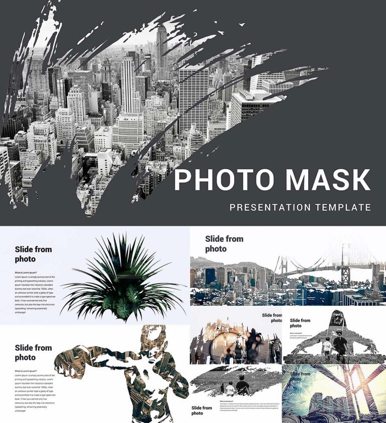 Photo mask powerpoint template | Free download