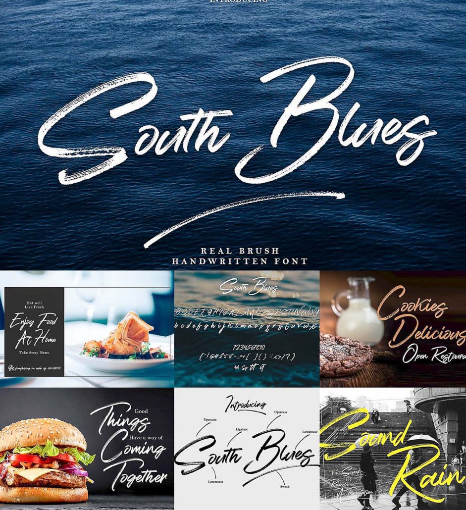 South Blues brush font | Free download