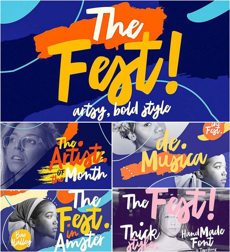 The Fest bold brush font | Free download