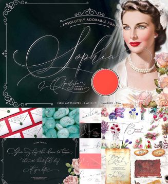 Absolutely adorable sophia script with extra | CGIspread
