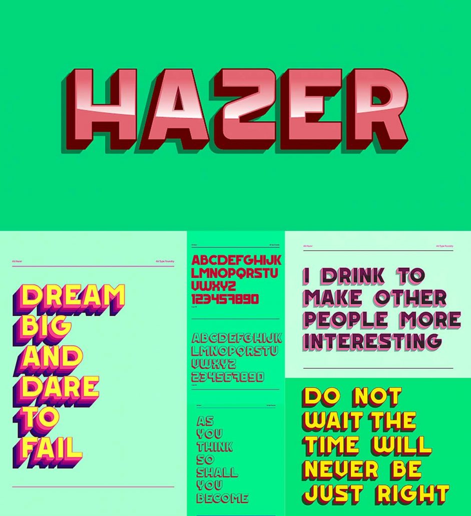 Hazer Typeface | Free download