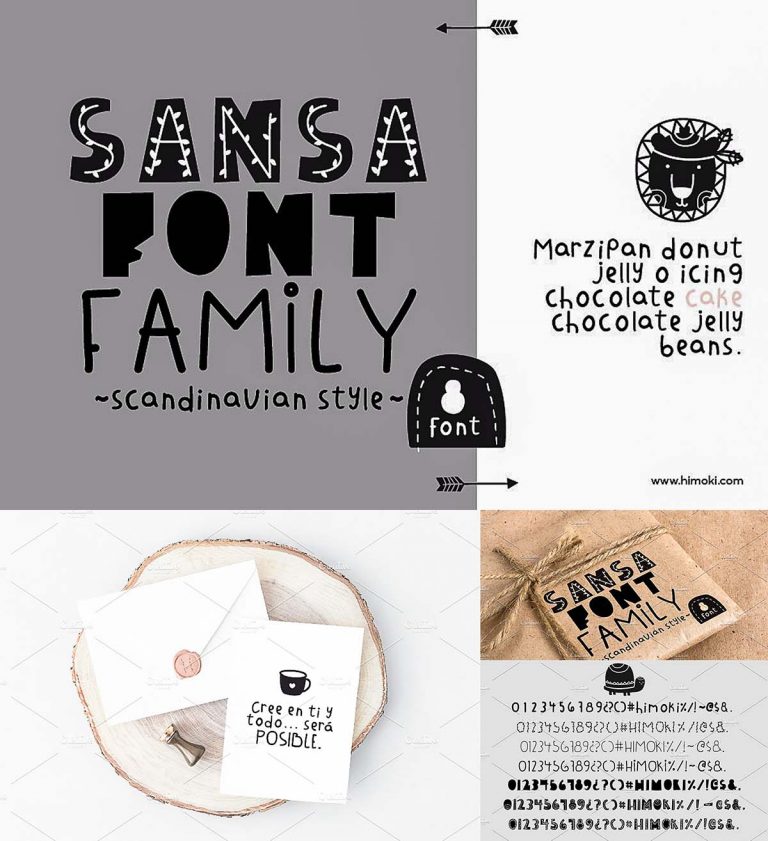 Sansa font family | Free download