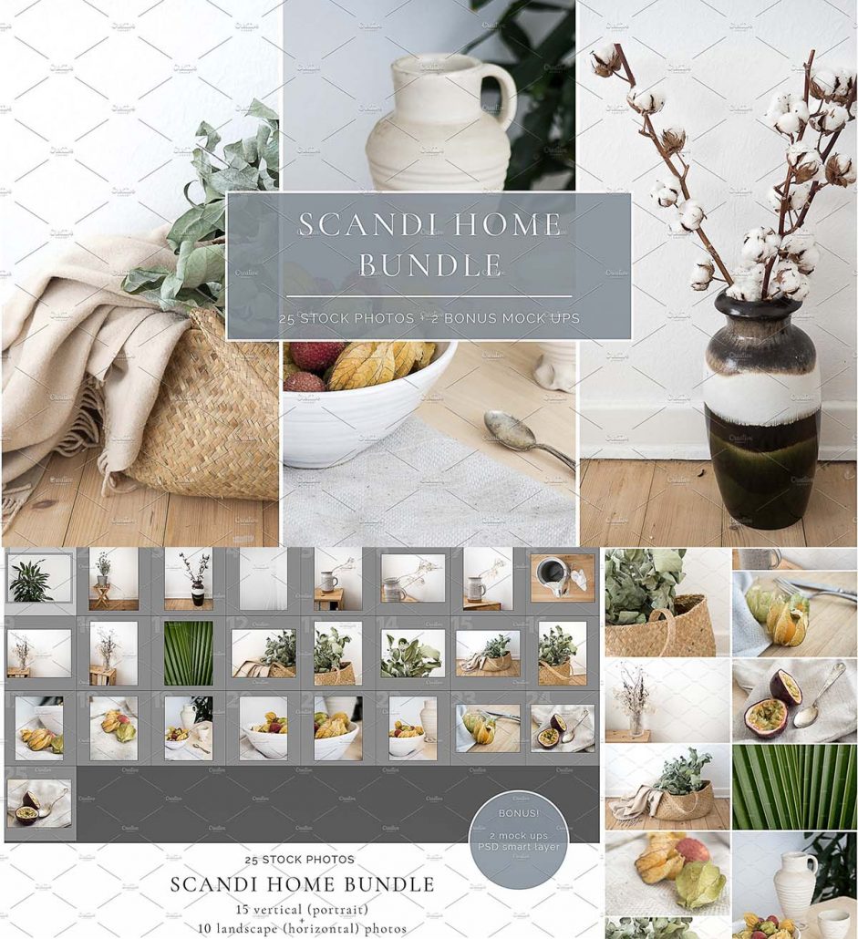Scandi Home Styled Photo Bundle | Free download