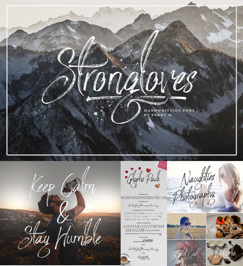 Strongloves Handwritting Font | Free download