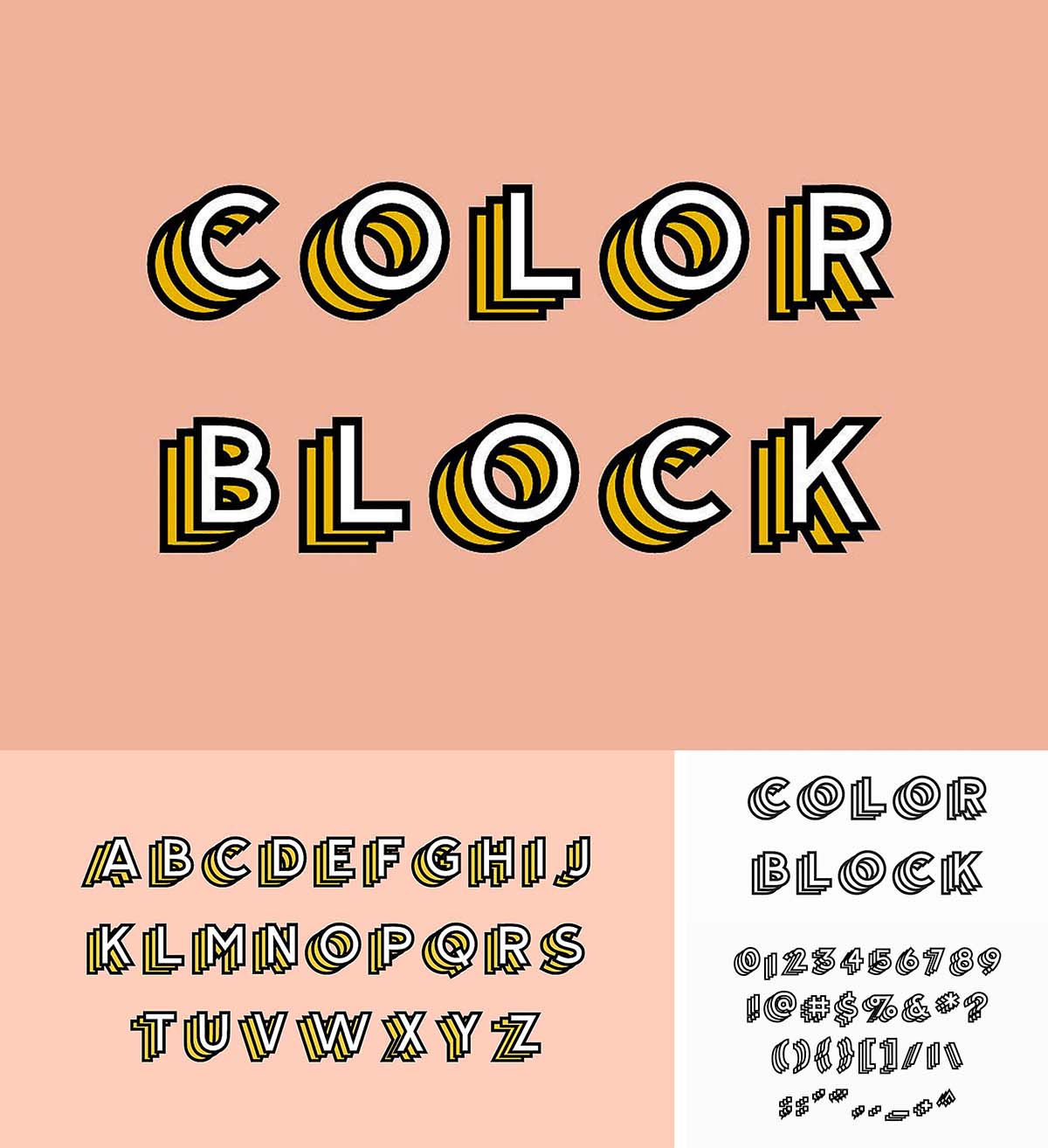 Color Block Font Free Download Color Block Font Free Download