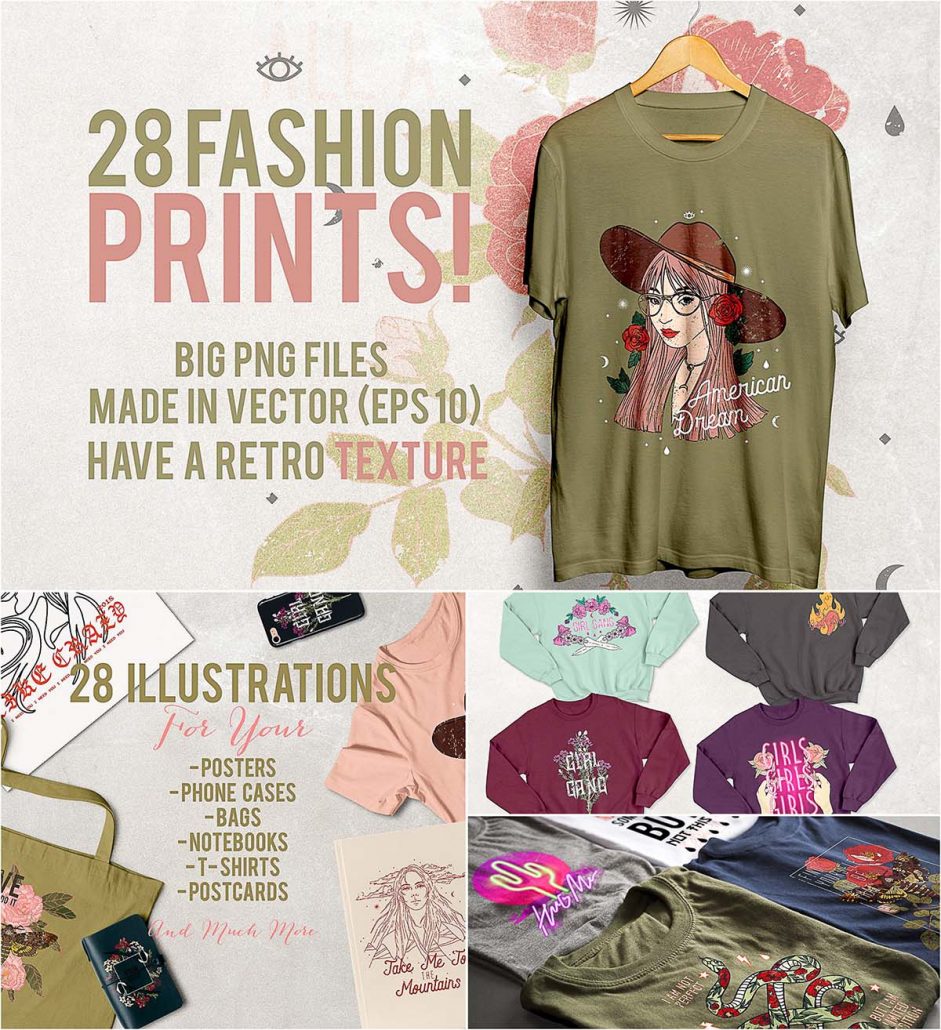 28 Fashion T-Shirt Designs | Free download