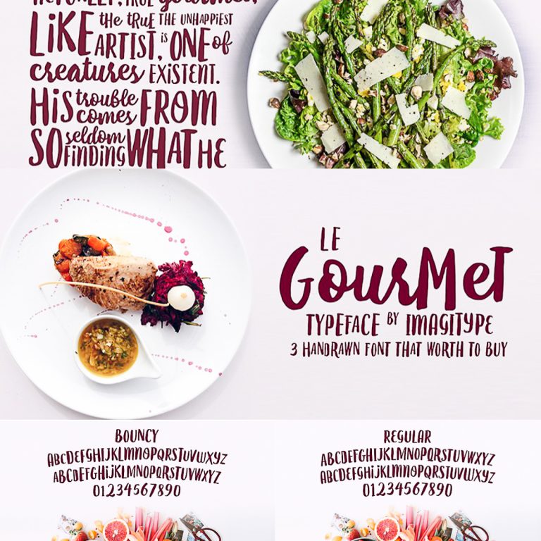 Le Gourmet Font Family | Free download