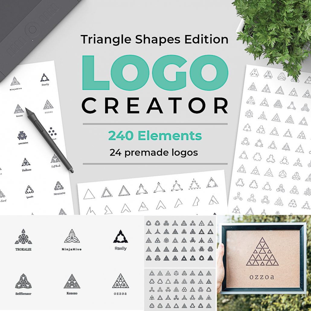 Logo Creator Triangle Shapes Edition | Free download
