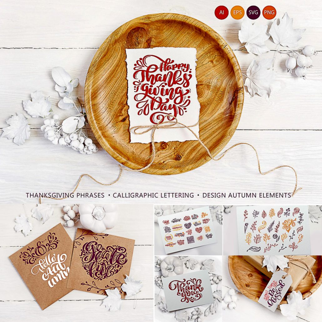 Happy Thanksgiving Vector Pack | Free download