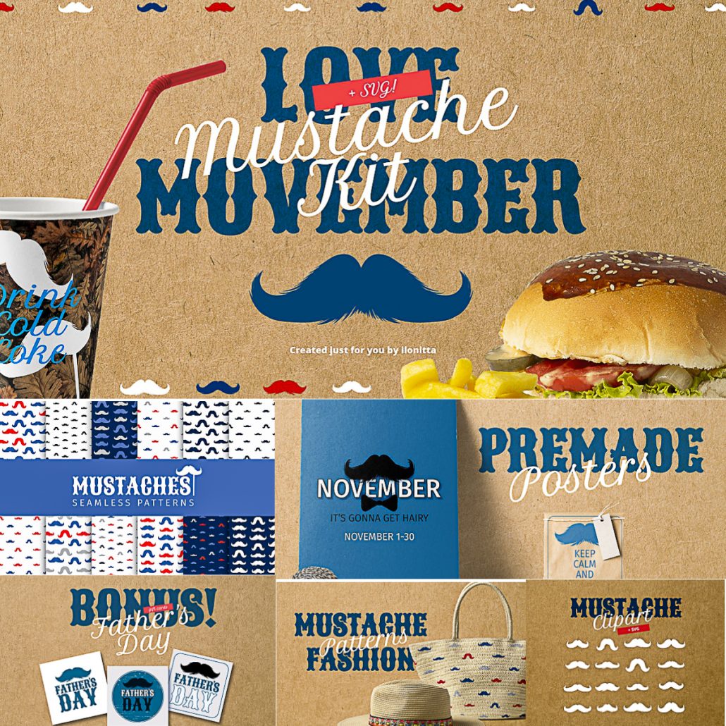Movember Style Mustache Kit | Free download