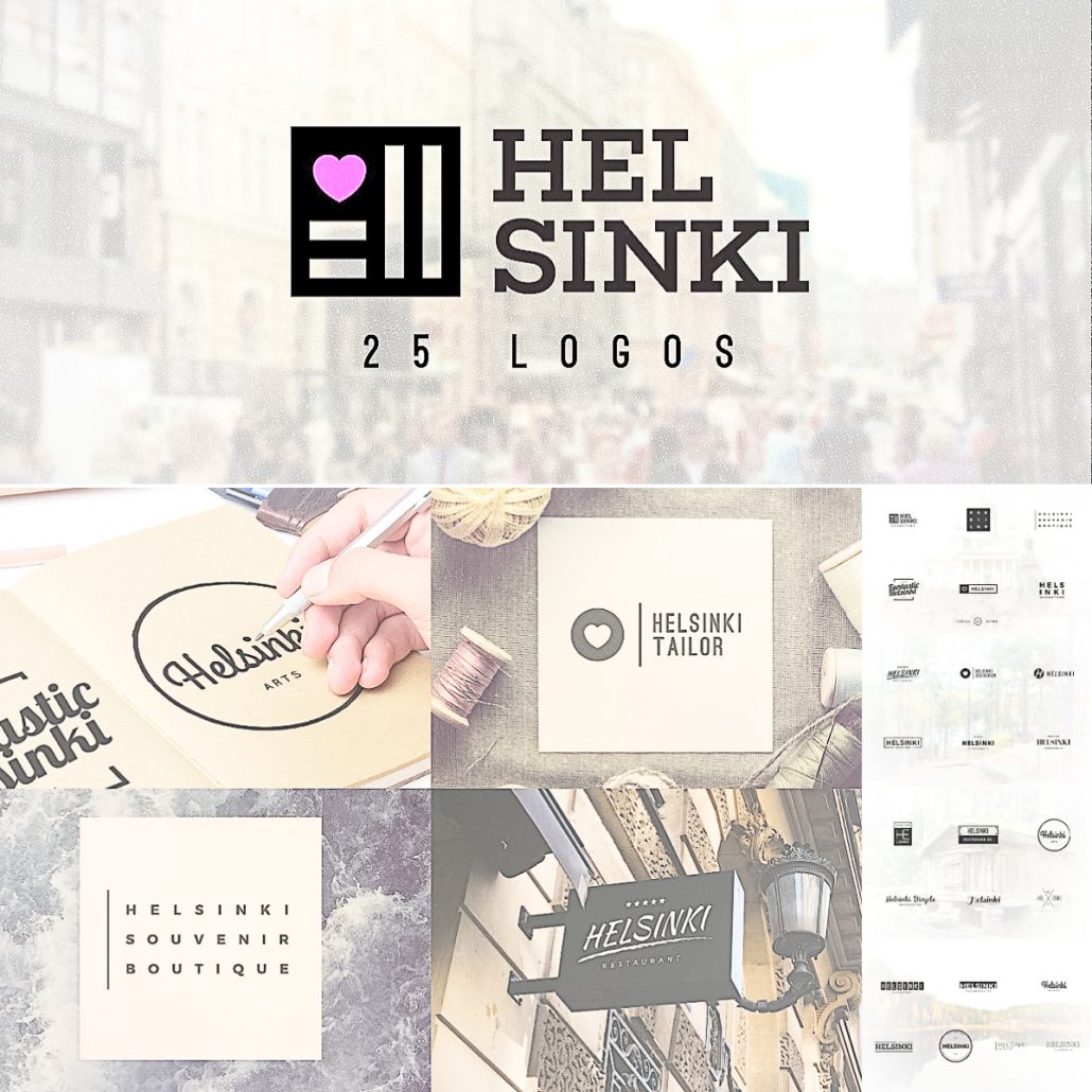 Helsinki 25 Minimal Vintage Logos | Free download
