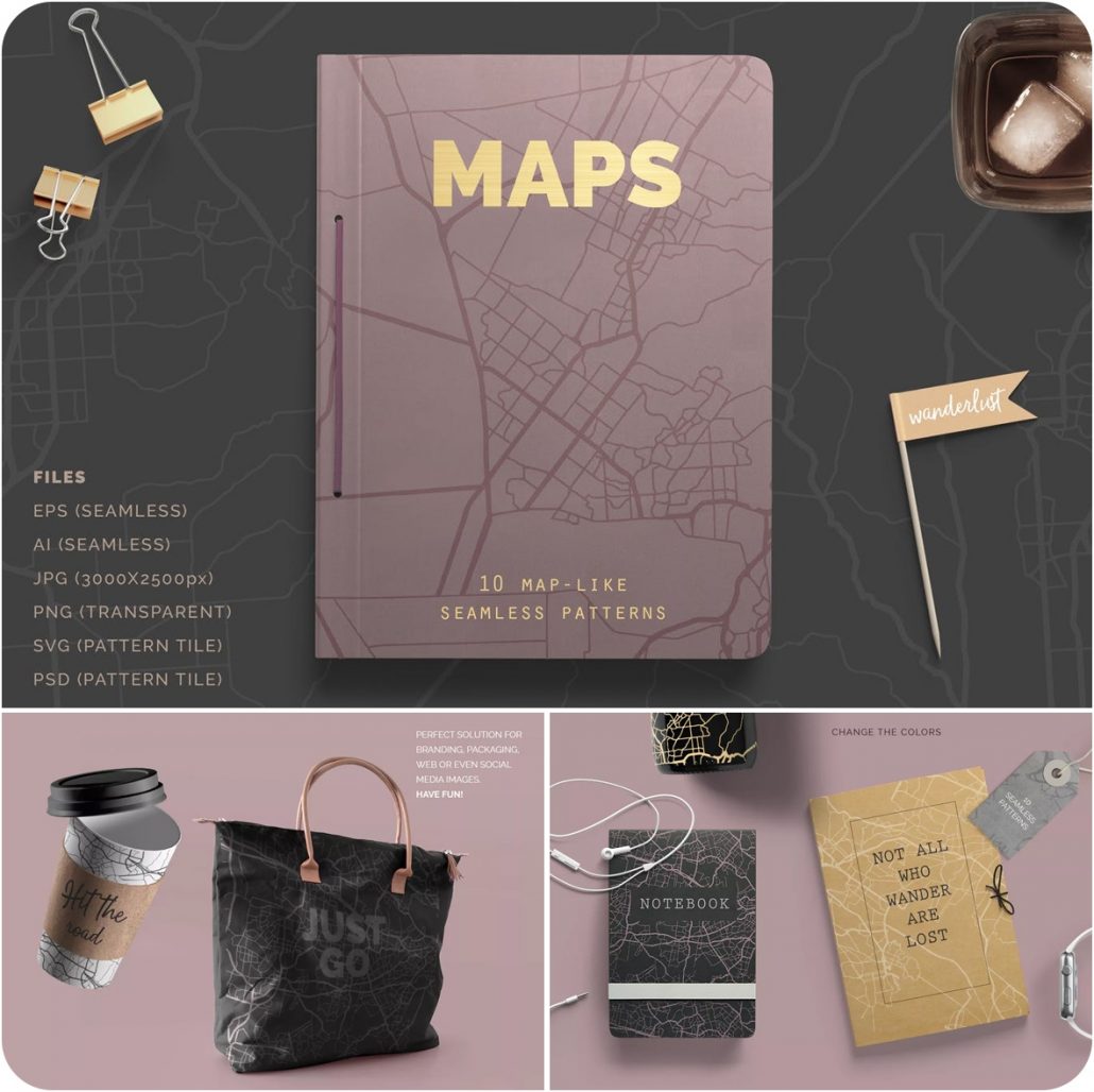 Map Patterns Collection | Free download
