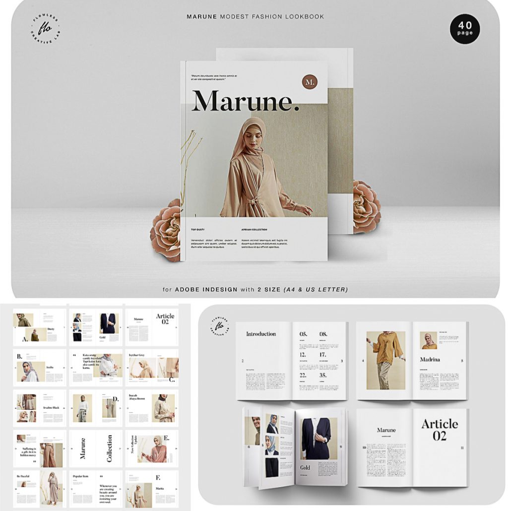 Marune Modest Fashion Lookbook | Free download