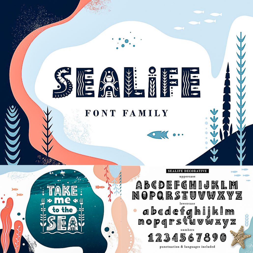 Sealife Font Family | Free download