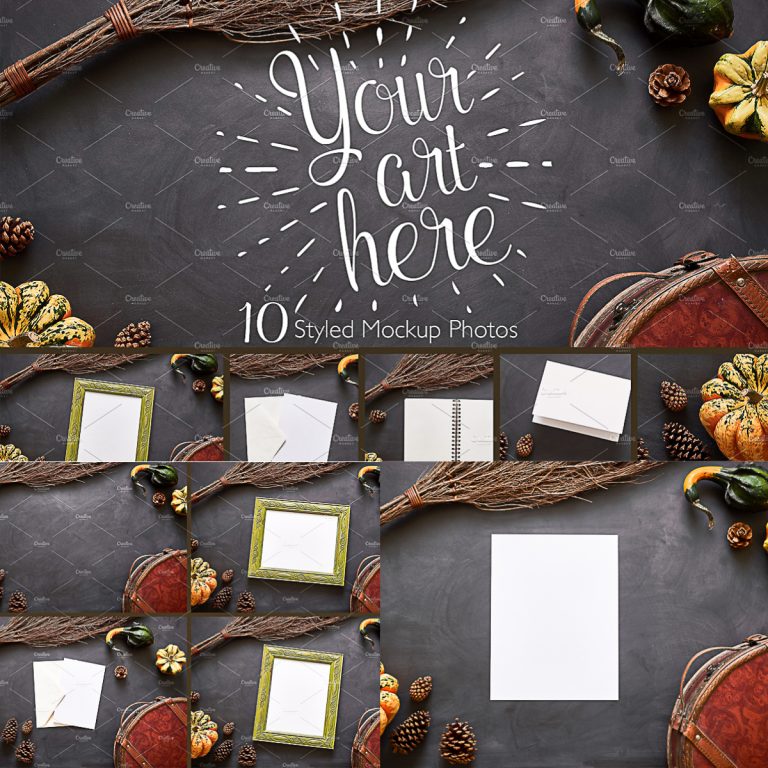 Fall Harvest Photo Mockup Bundle | Free download