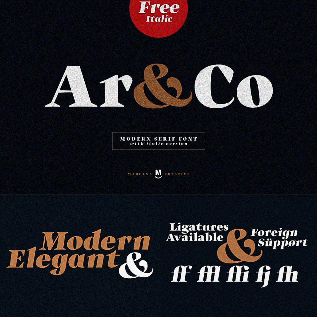 Ar and Co Serif Font | Free download