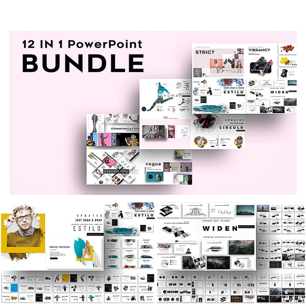 12 Creative PowerPoint Bundle | Free download