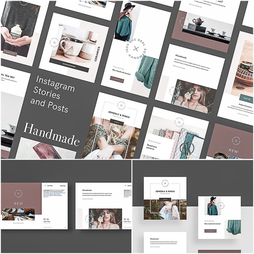 Handmade Instagram Stories and Posts | Free download
