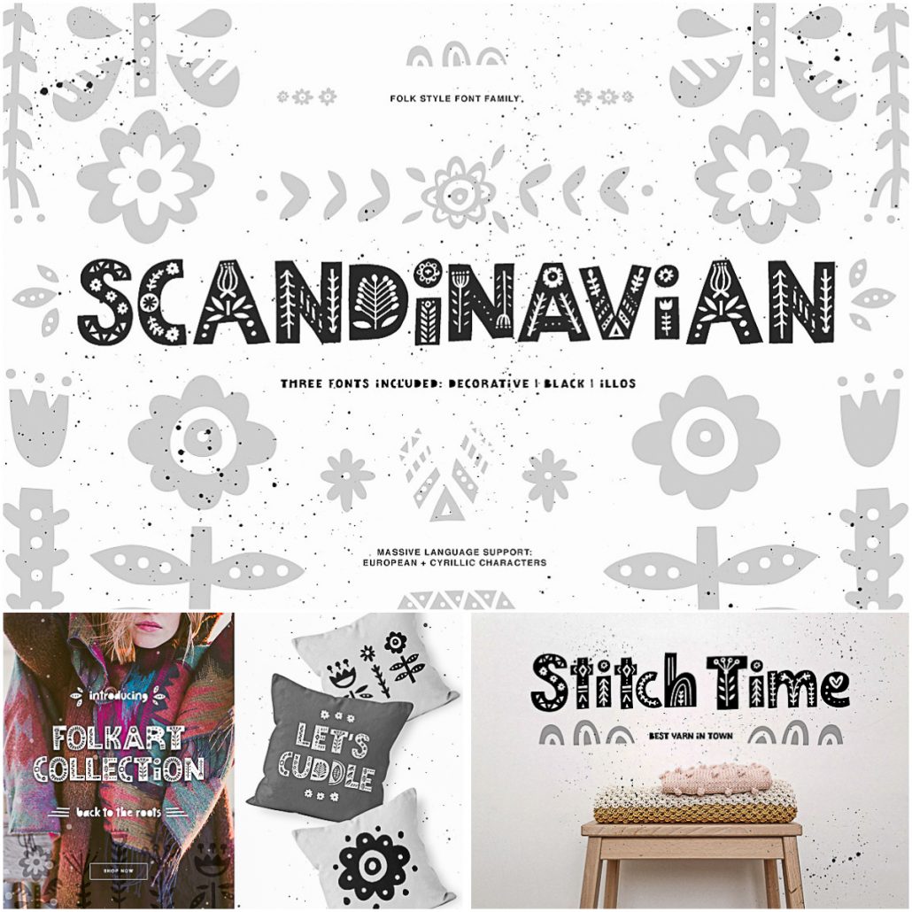 Scandinavian Font Family | Free download