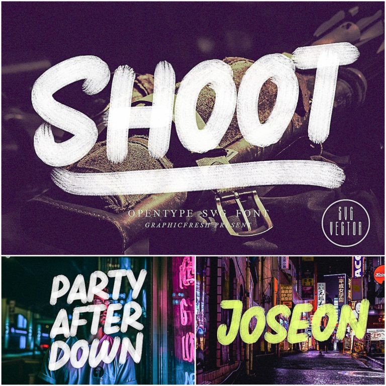 Shoot Svg Font | Free download