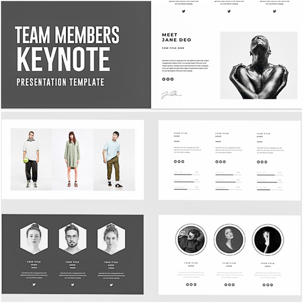 Team Members Keynote Template | Free download