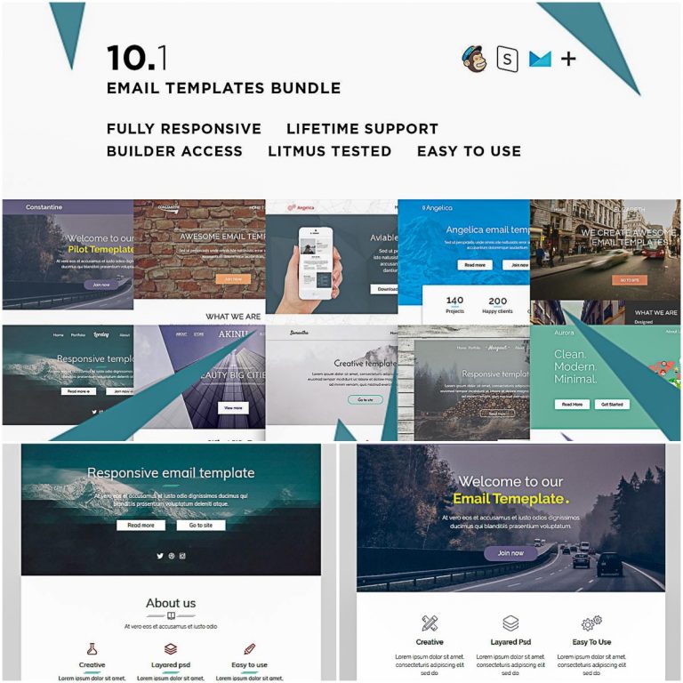 10 Email Templates Bundle | Free download